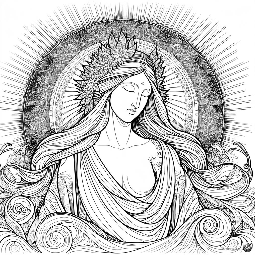 Kolorowanki maryja - Bazgroszyt.pl