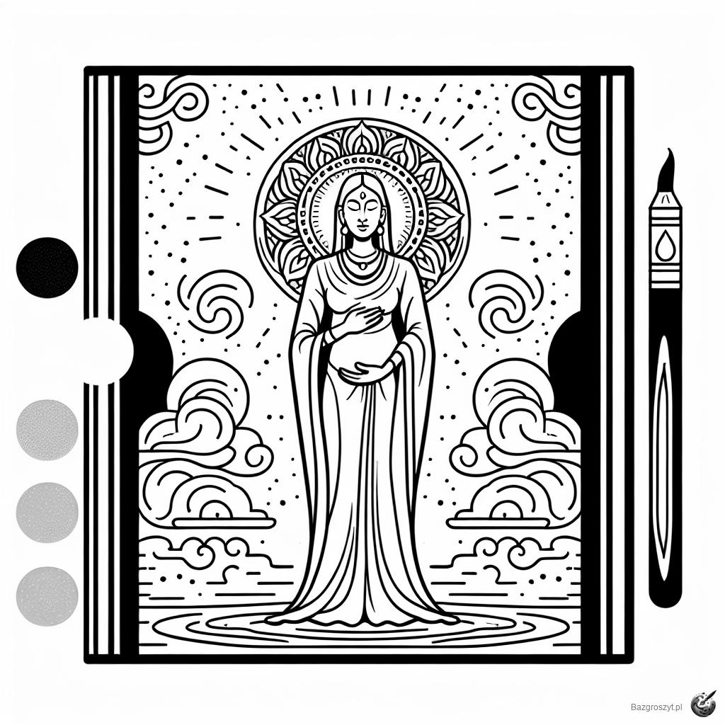Kolorowanki matka boża - Bazgroszyt.pl