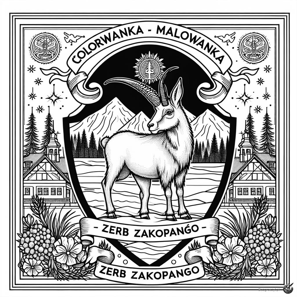 Kolorowanki symbole polski - Bazgroszyt.pl