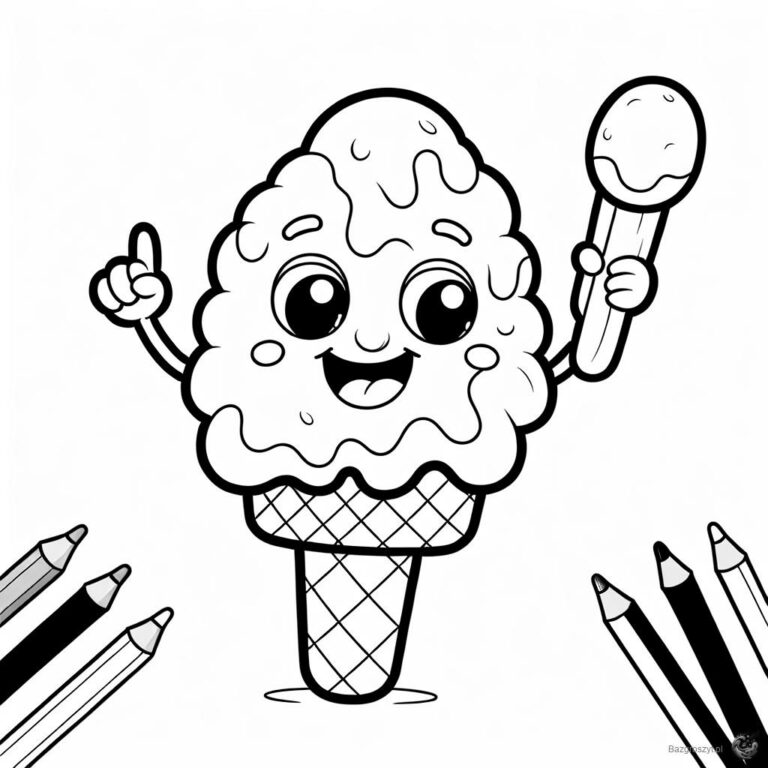 Kolorowanki lody - Bazgroszyt.pl